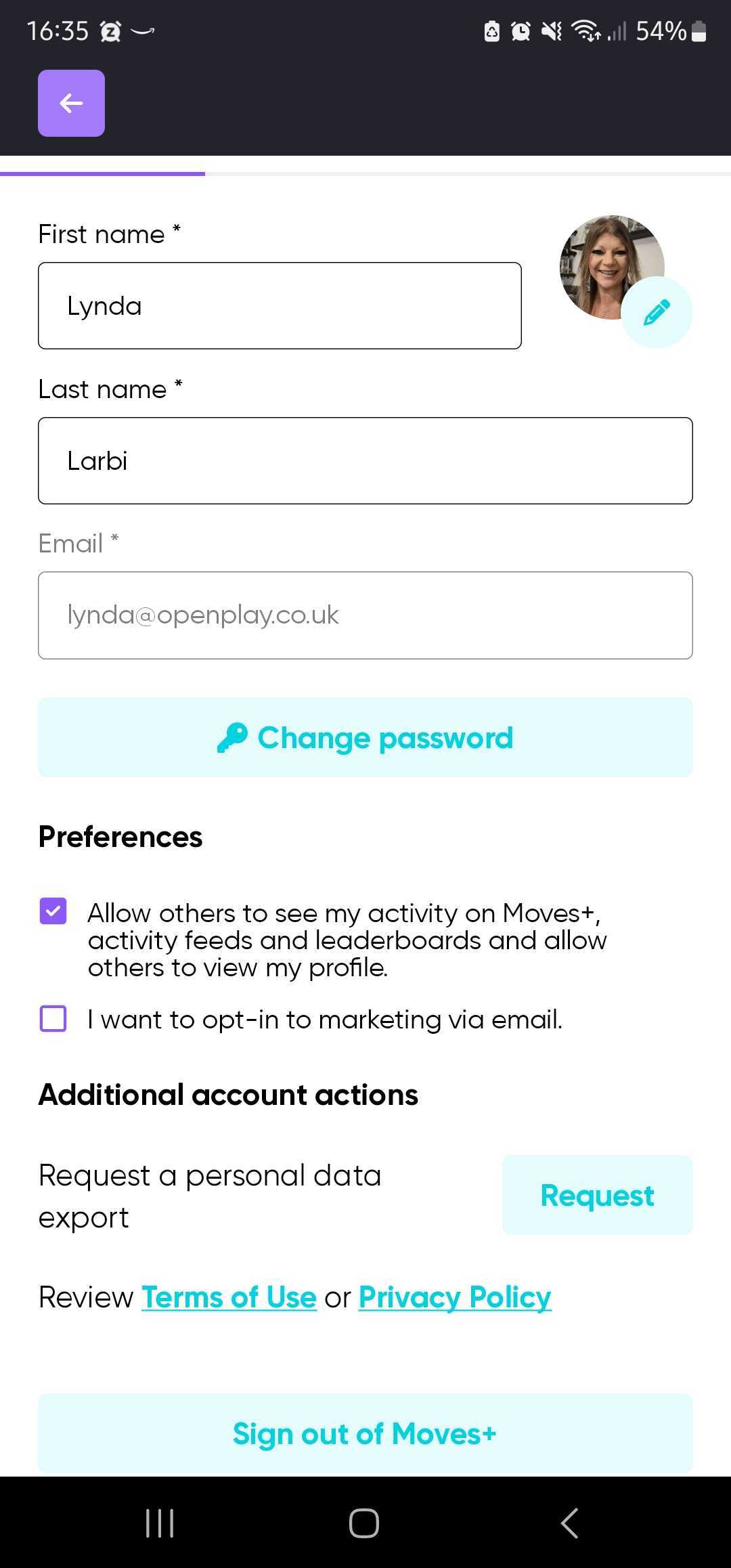 How can I log out of the Moves + App – OpenPlay - Help Centre