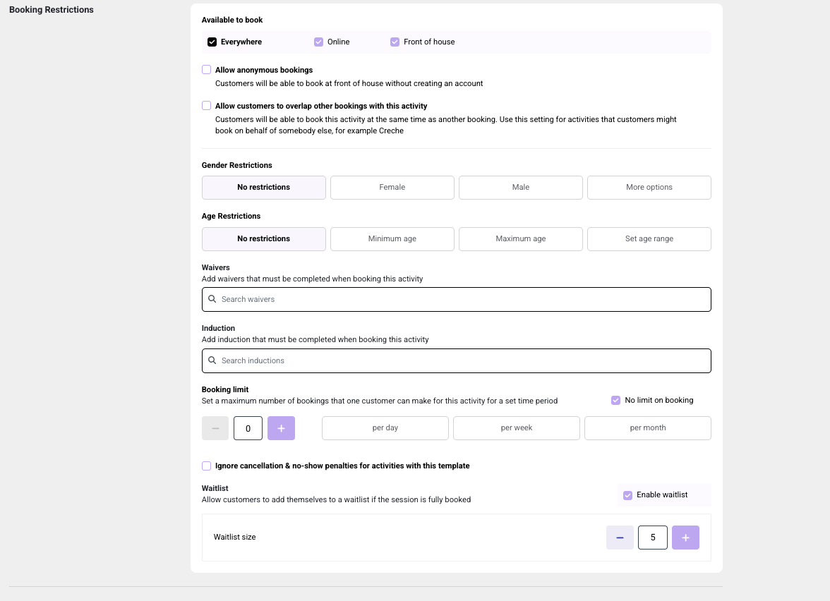How to create a Camp Activity Template - ACV2 – OpenPlay - Help Centre